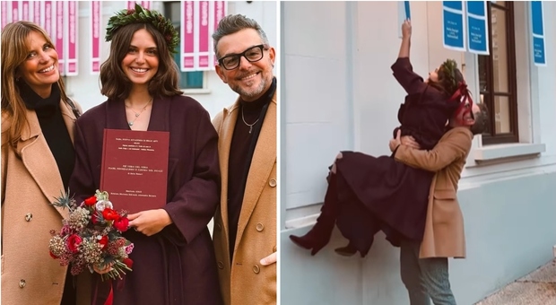 Filippa Lagerback e Daniele Bossari, la figlia Stella si è laureata ...