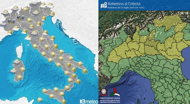 Meteo, la goccia fresca mette in pausa l'afa: temperature giù anche di 15° C. Allerta temporali ...