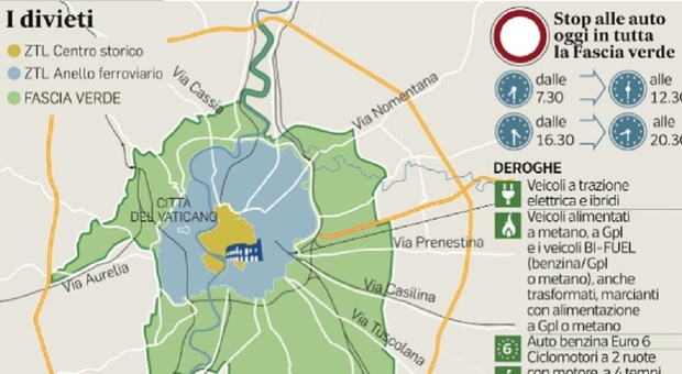Roma, domenica ecologica 18 gennaio 2026: orari, blocco traffico e ...