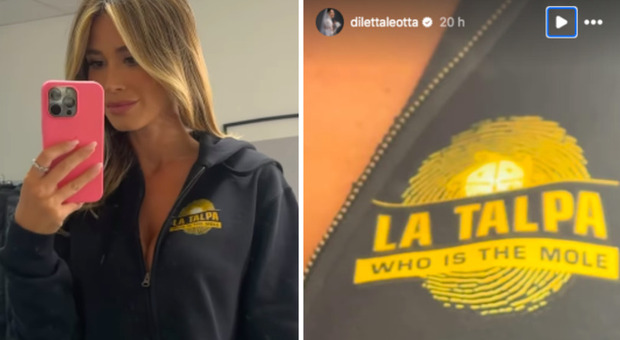 Diletta Leotta è pronta per condurre La Talpa, logo sulla felpa e tacco ...