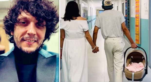 Ermal Meta neo papà, il video con la compagna Chiara e la piccola ...