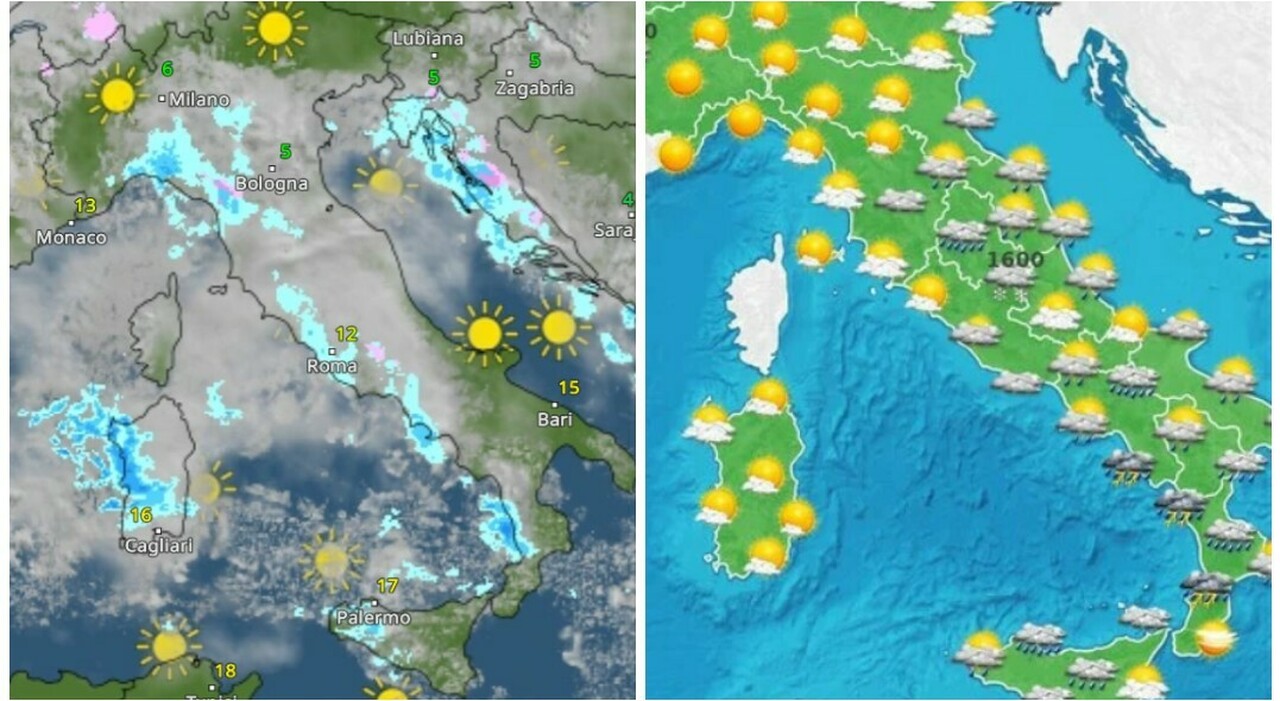 Meteo, neve e temporali in pianura in arrivo dal pomeriggio di oggi. Le previsioni