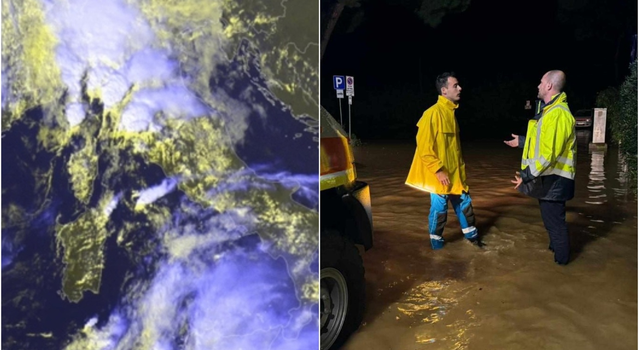 Maltempo in Toscana | bomba d' acqua nel Livornese oltre 5 500 fulmini ...
