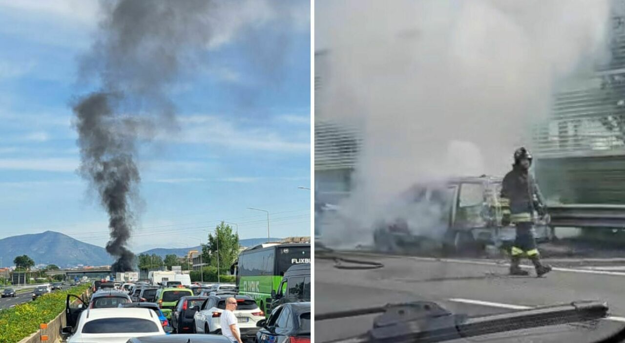 Car Fire Sparks Chaos on the Highway