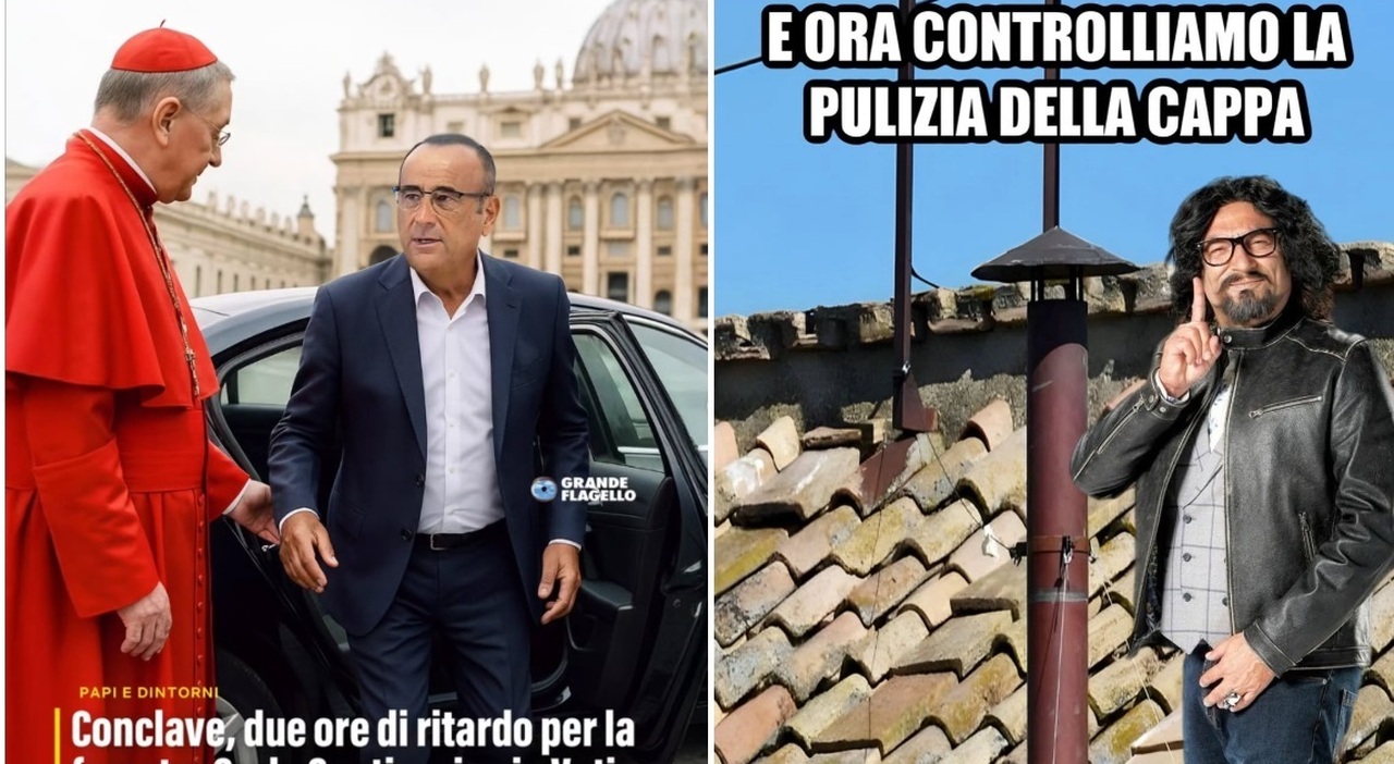 Meme sul Conclave, le foto e i video più virali: da Alessandro Borghese ...