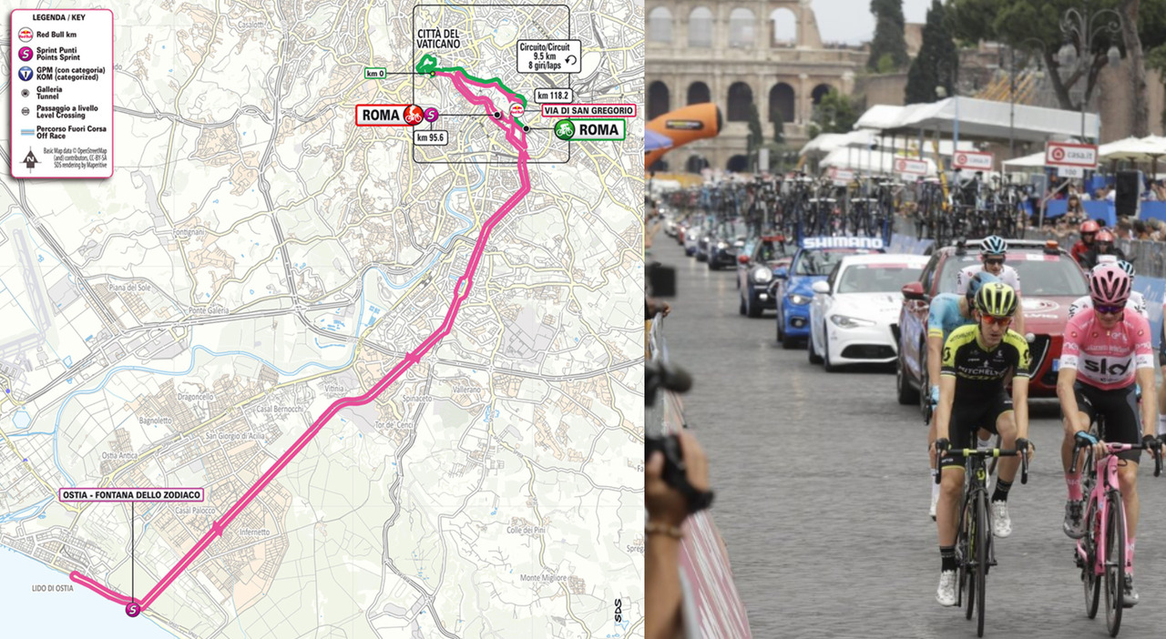 Giro d’Italia 2025, domenica a Roma la tappa finale: il piano viabilità ...