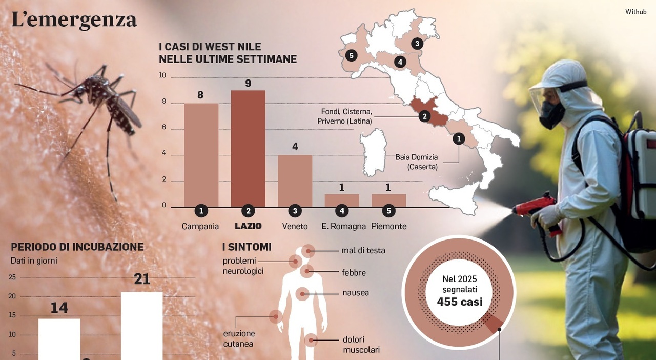 Erweiterung der West-Nil-Virus-Tests in Lazio
