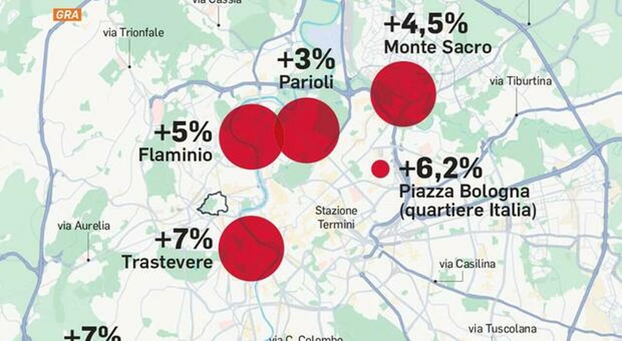 Roma, cresce il valore delle case: Trastevere e Magliana in testa alla ...