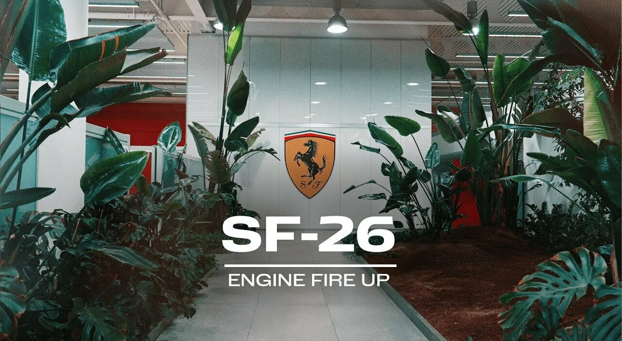 Ferrari, il primo rombo della stagione per la SF-26. Dopo il fire-up ...