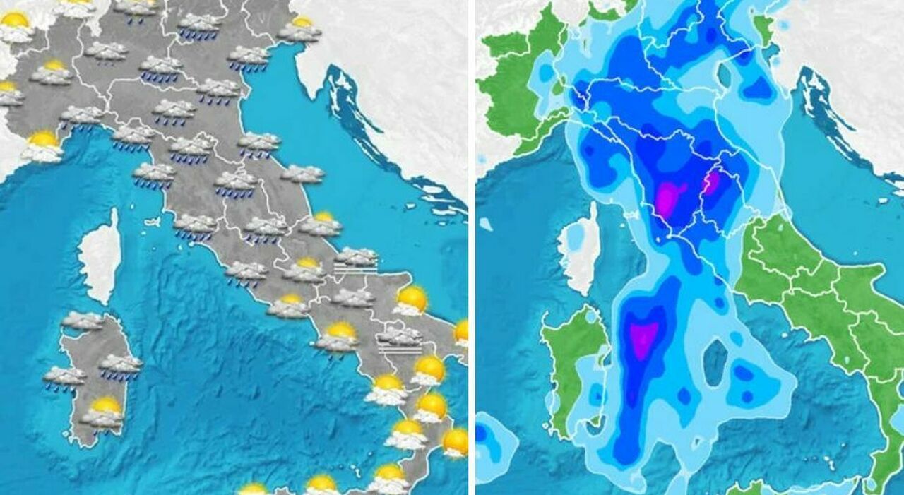 Meteo, maltempo sull'Italia. Piogge abbondanti e forti raffiche di vento: ecco dove. Nel weekend ...