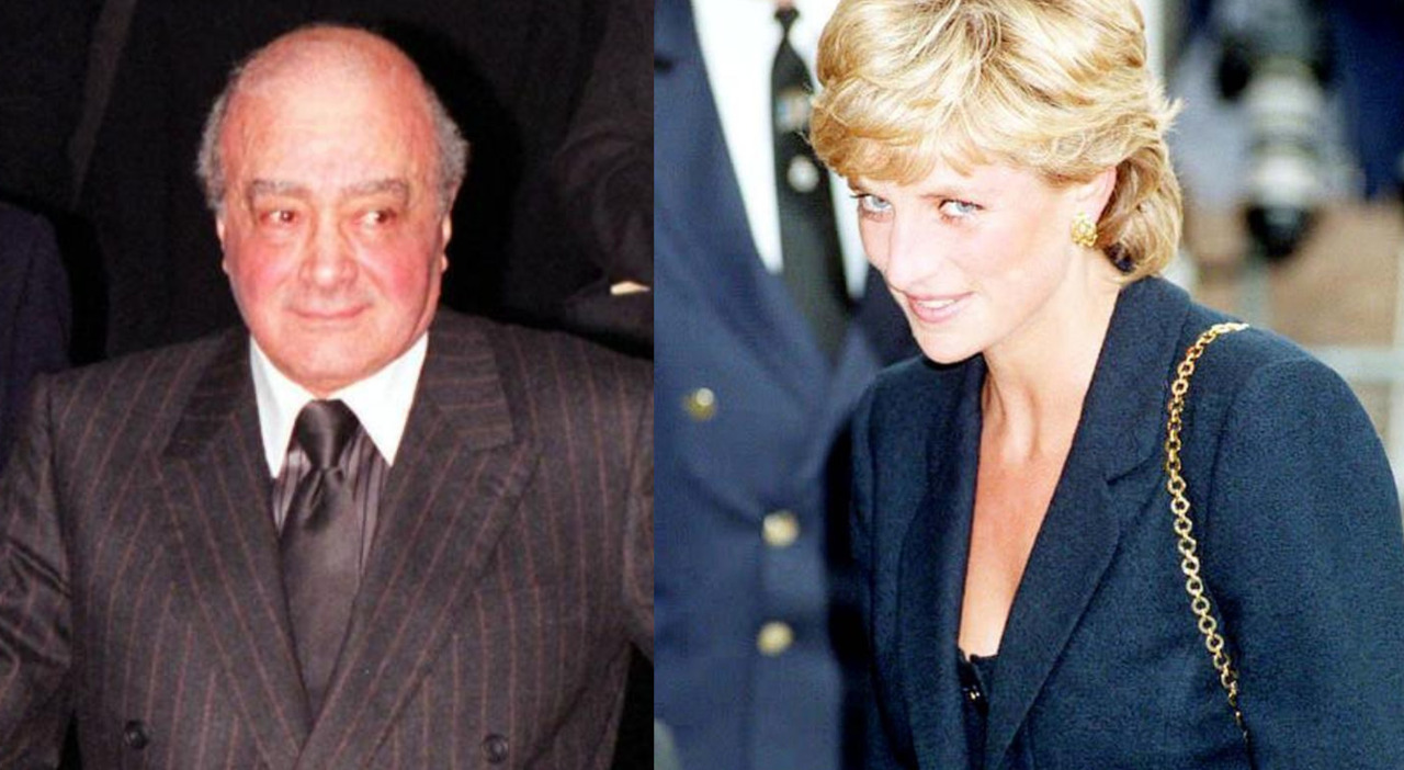 Mohamed Al Fayed, avances «indecenti» a Lady Diana (che frequentava suo ...