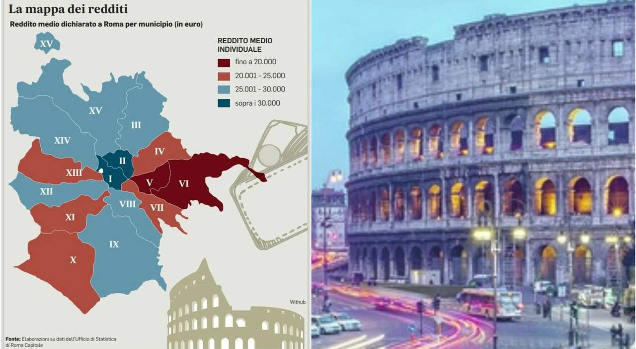 Roma | la mappa dei redditi quartiere per quartiere | i più alti in ...