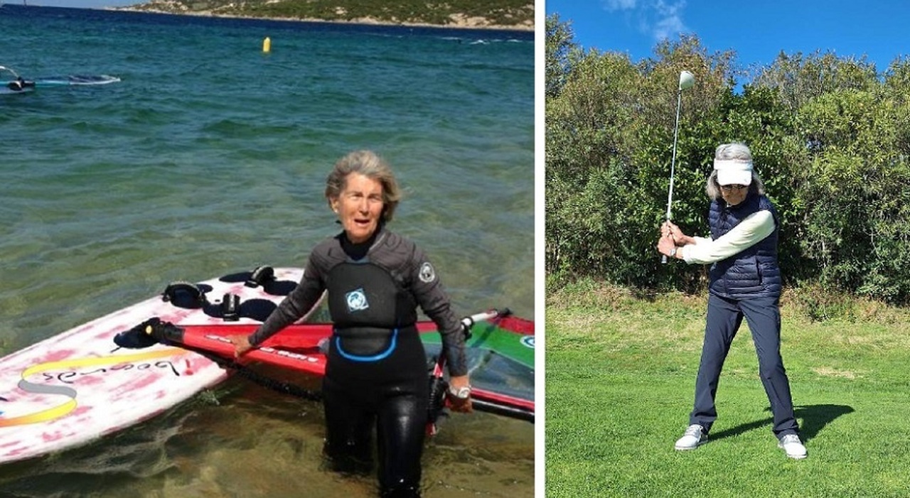 Mariuccia Rivano: «Ho 98 anni e faccio windsurf, golf, scio e ho un ...