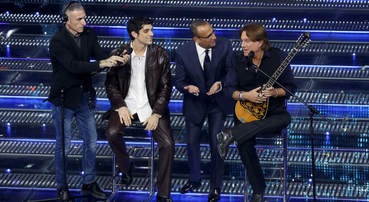 Sanremo 2025, doppio problema tecnico per Bresh e Cristiano De Andrè. Carlo Conti: «Non è colpa ...