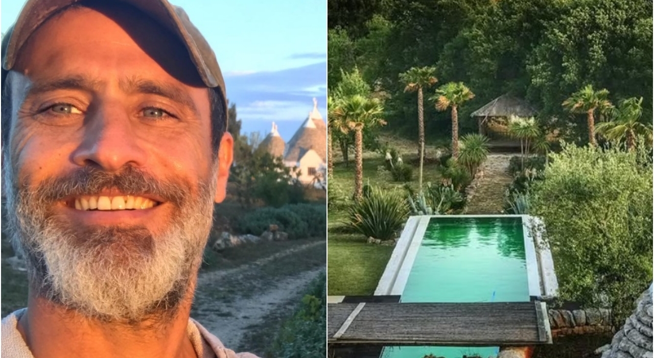 Raz Degan, il trullo dove vive in Puglia: la piscina a sfioro, i ...