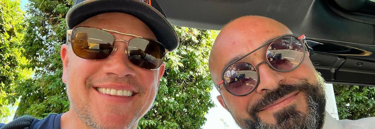 Matt Damon Takes a Break on the Amalfi Coast