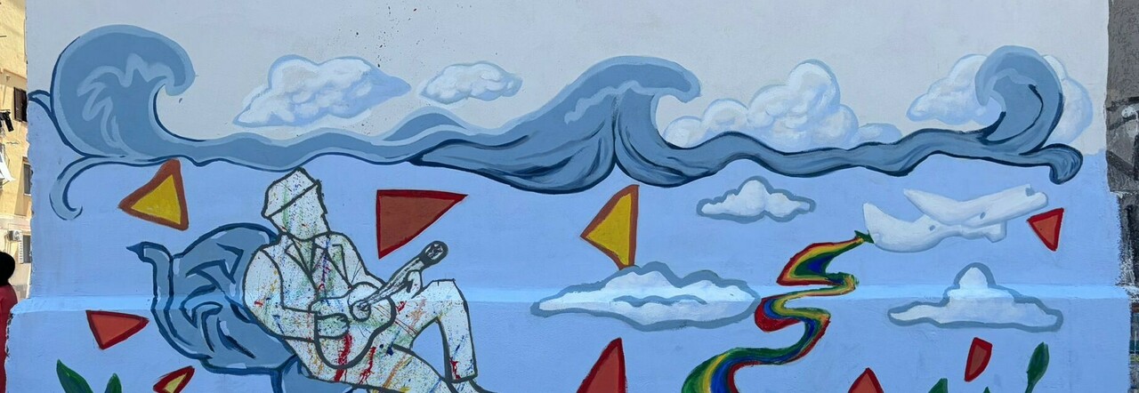 Ein Wandgemälde für Luigi Di Sarno im Rione Luzzatti