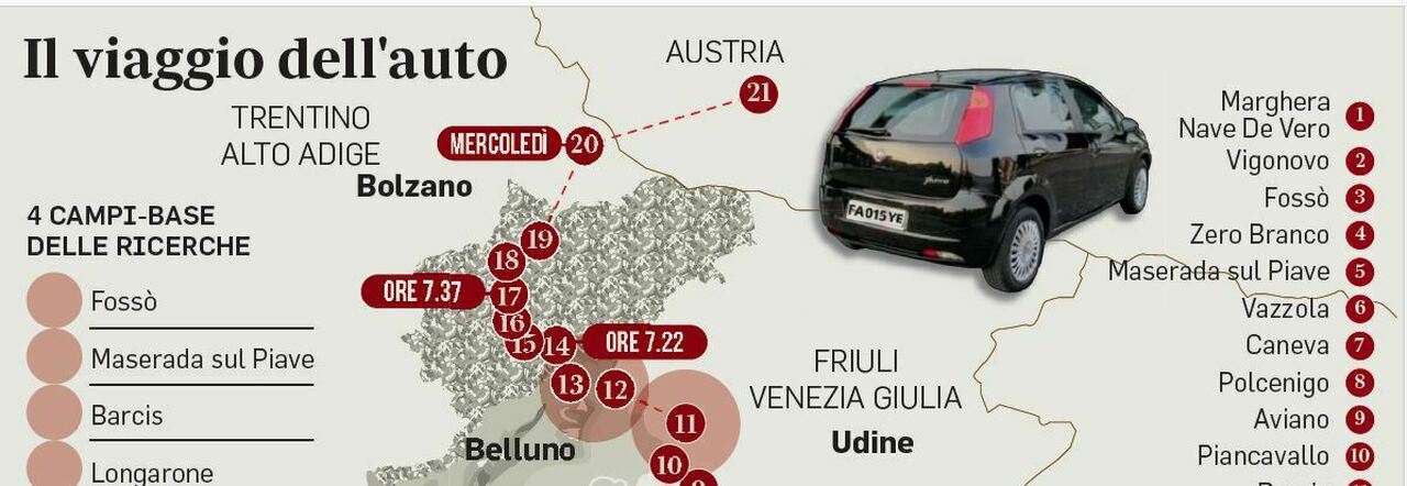 Giulia Cecchettin, caccia aperta alla Fiat Punto nera: l’ultima ...