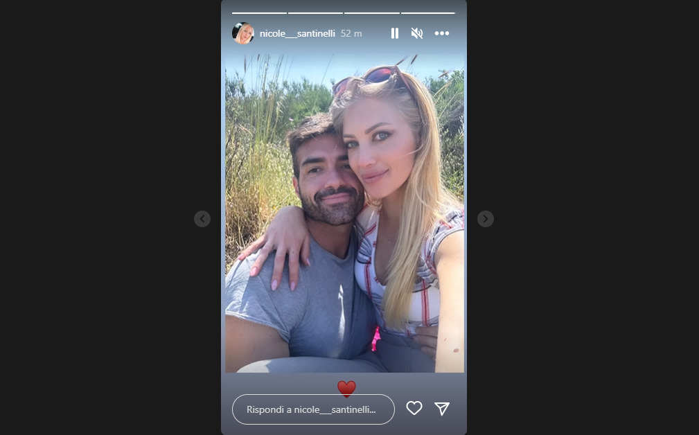 Nicole Santinelli e Carlo Mancini, primo selfie di coppia dopo Uomini e ...