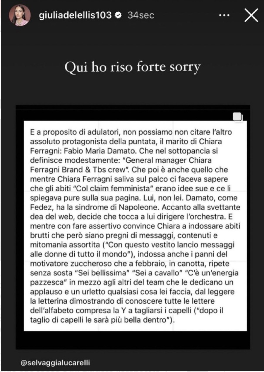 Chiara Ferragni e Giulia De Lellis ai ferri corti: «Non si parlano più ...