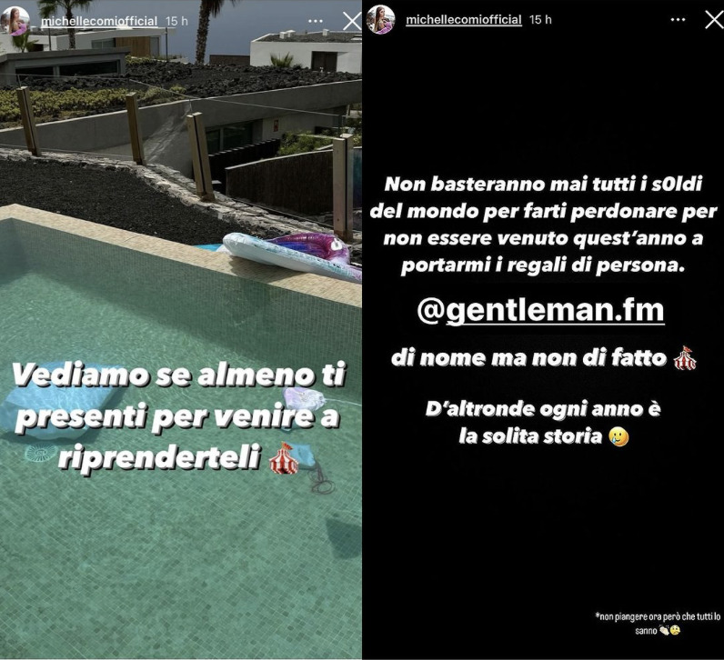 Michelle Comi, lacrime per la lista dei regali extra lusso: «Io volevo ...