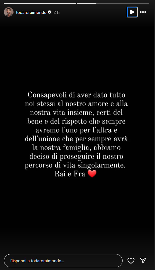 Raimondo and Francesca: A Love Story Ends