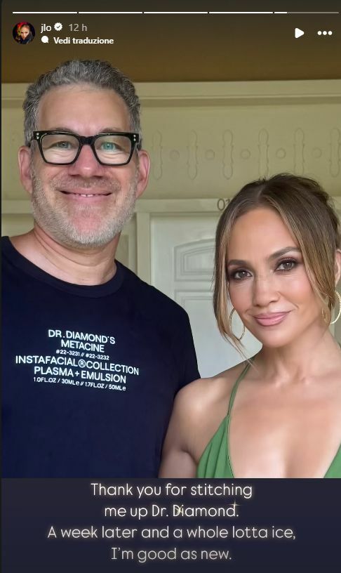 Jennifer Lopez si rompe il naso alle prove degli AMAs: come sta