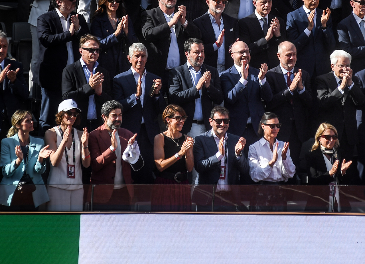 Sinner-Ruud, i vip in tribuna per la finale degli Internazionali di ...